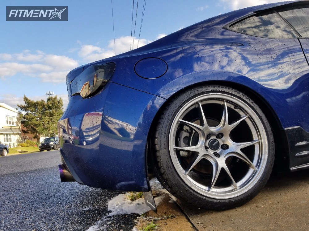 2015 Scion FR-S Base with 18x9.5 Ambit FF3 and Continental 245x35 on ...