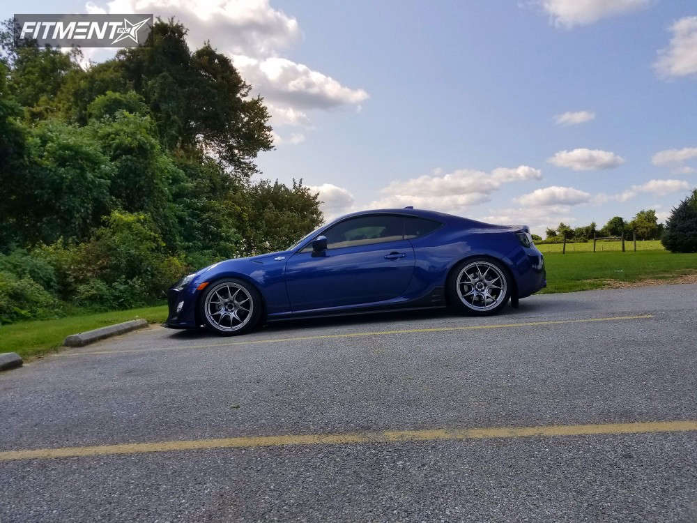 2015 Scion FR-S Base with 18x9.5 Ambit FF3 and Continental 245x35 on ...