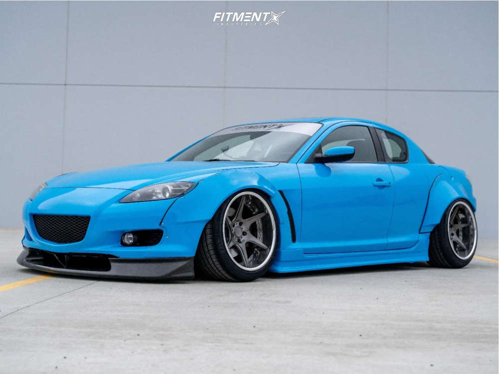 2004 Mazda RX-8 Base with 18x9.5 Anovia Titan and Kumho 235x40 on Air ...