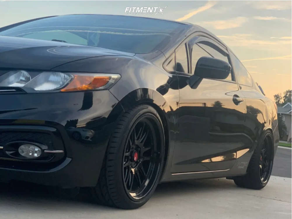 2015 Honda Civic Si with 18x9.5 Aodhan Ah07 and General 245x35 on ...
