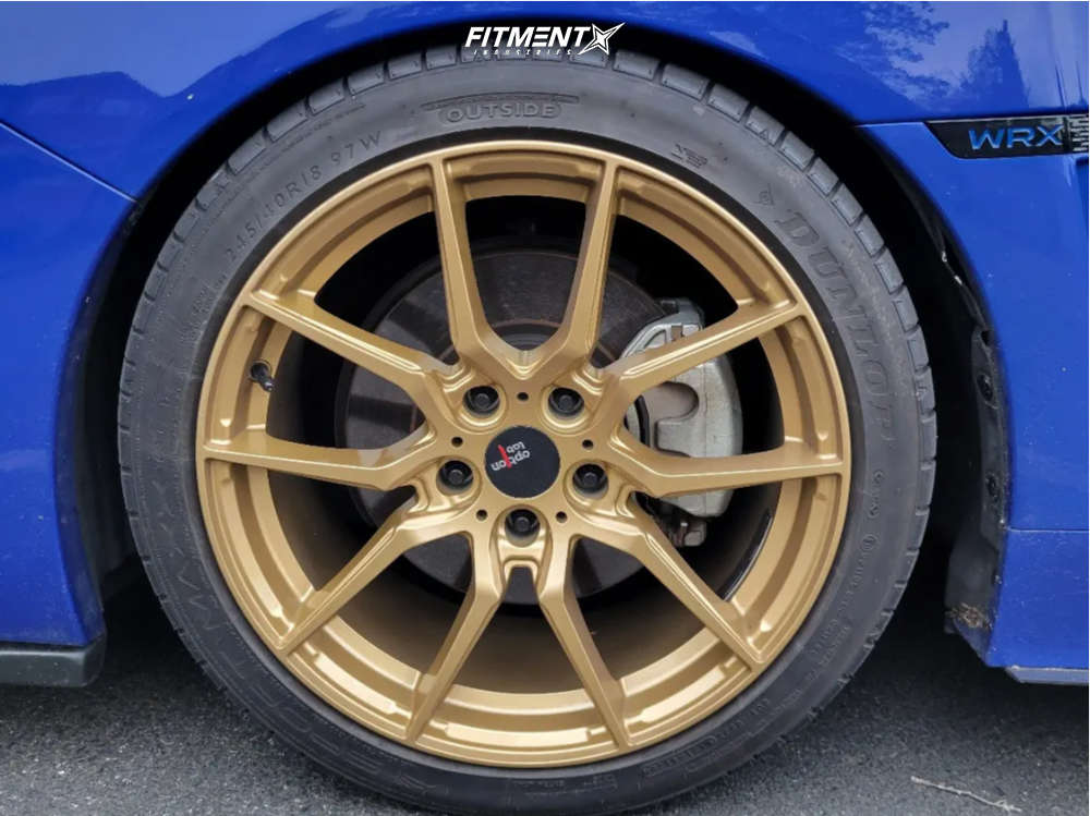 2020 Subaru WRX Limited with 18x8.5 Option Lab R716 and Dunlop 245x45 ...