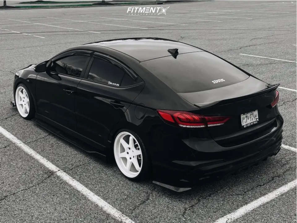 2018 Hyundai Elantra Sport with 18x8.5 ESR Sr07 and Vercelli 215x35 on ...