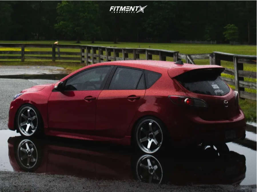 2010 Mazda 3 Mazdaspeed with 18x8.5 AVID1 Av6 and Continental 225x40 on ...