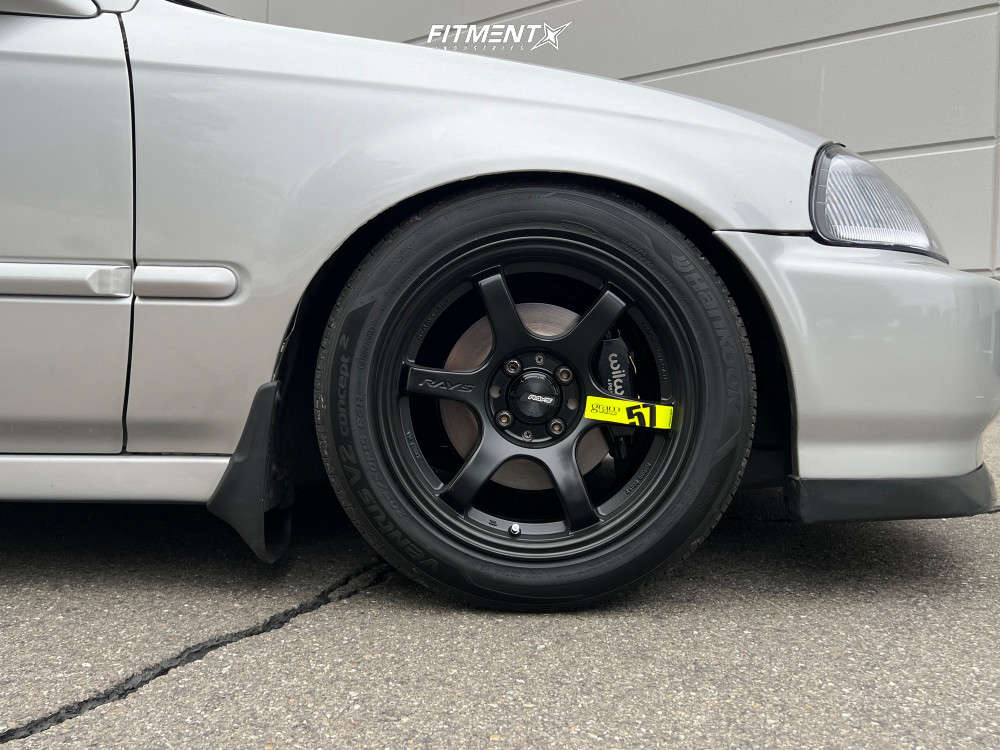 1996 Honda Civic CX with 15x8 Gram Lights 57dr and Hankook 205x50 on ...