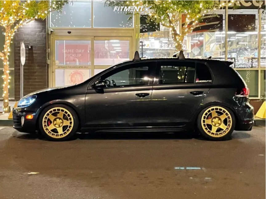 2010 Volkswagen GTI Base with 18x8.5 Fifteen52 Turbomac and Firestone ...