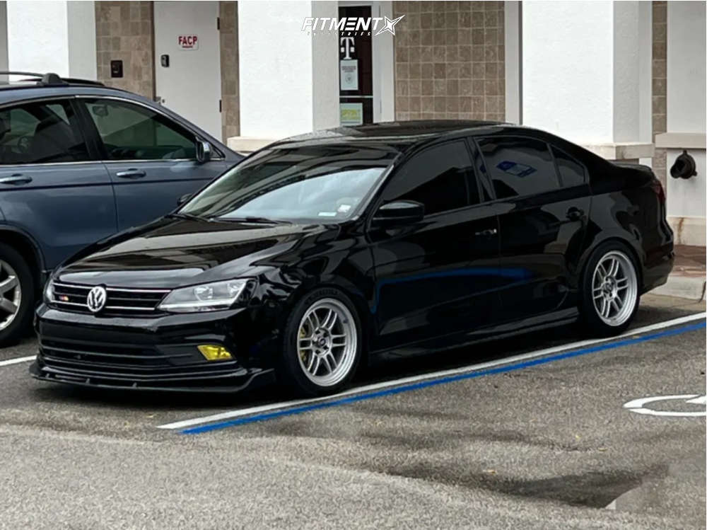 2016 Volkswagen Jetta S with 17x9 Enkei Rpf1 and Michelin 245x40 on ...