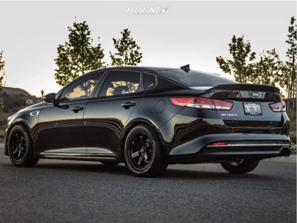 2016 Kia Optima LX with 17x8 AVID1 Av6 and Federal 215x55 on Lowering ...