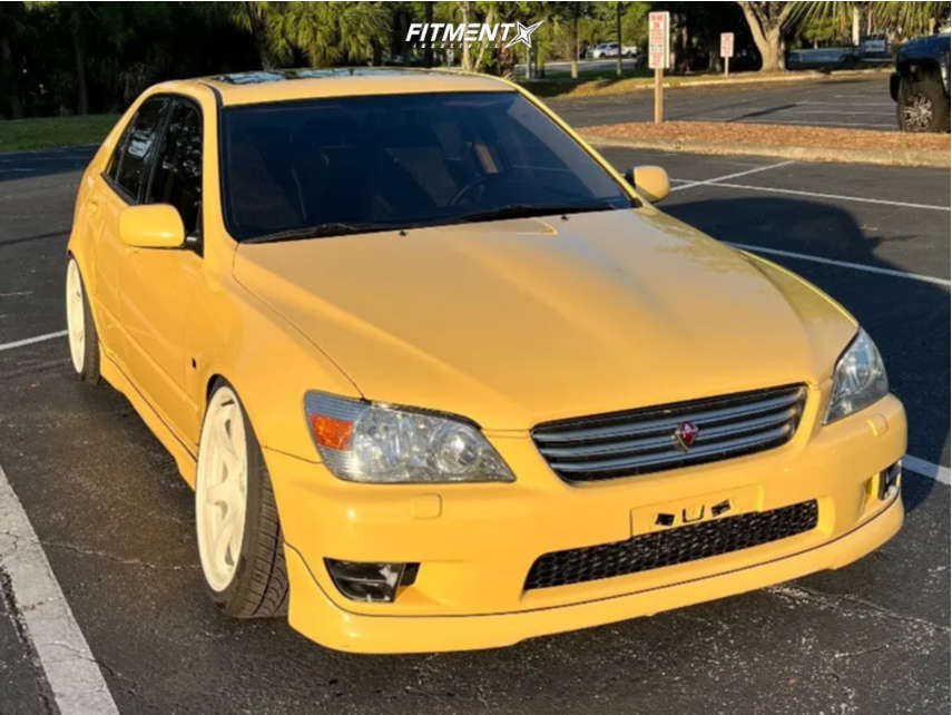 2002 Lexus IS300 Base with 18x9.5 Gram Lights 57dr and Vercelli 255x35 ...