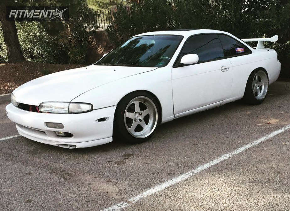 1995 Nissan 240SX 2dr Coupe with 17x9 Traklite Trak-k and Falken 215x45 ...