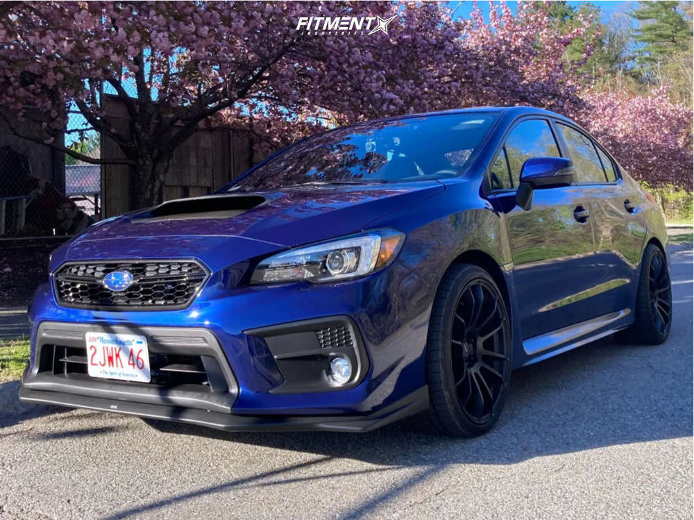 2021 Subaru WRX Limited with 19x9.5 AVID1 AV20 and Continental 265x30 on Stock Suspension ...