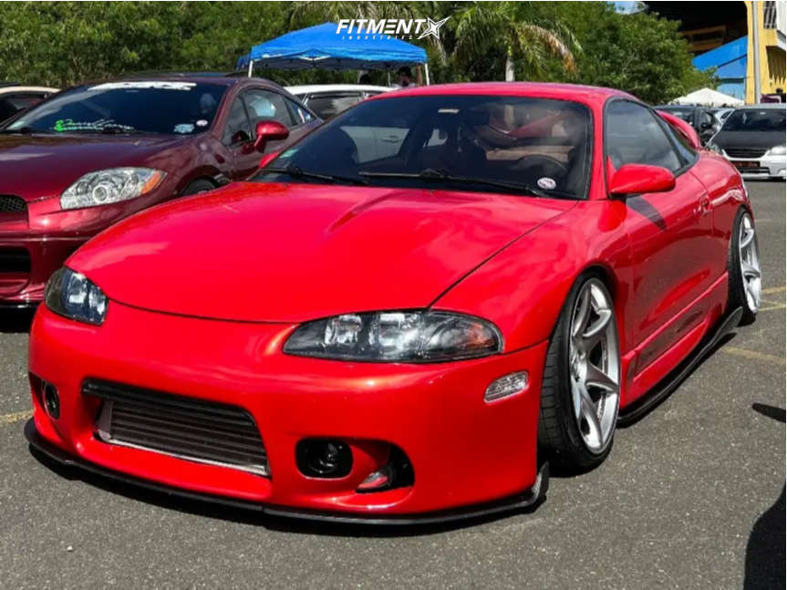 1998 Mitsubishi Eclipse GST with 18x9.5 Kansei Tandem and Starmaxx ...