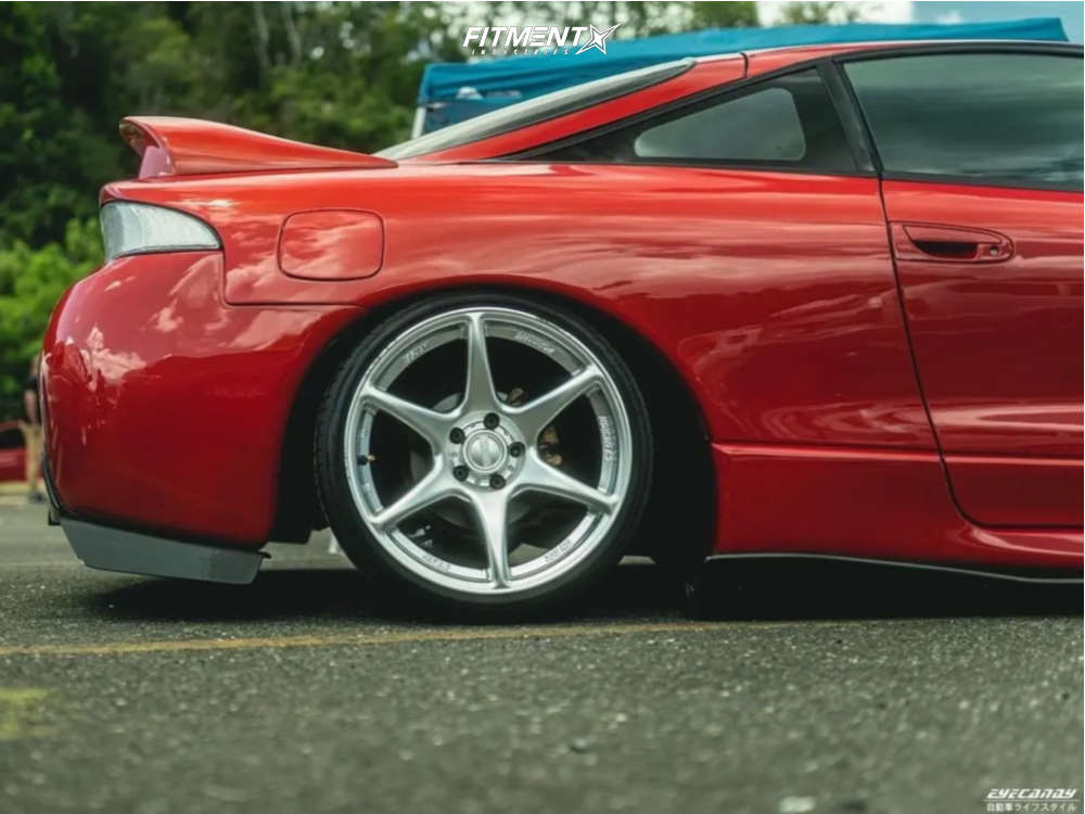 1998 Mitsubishi Eclipse GST with 18x9.5 Kansei Tandem and Starmaxx ...