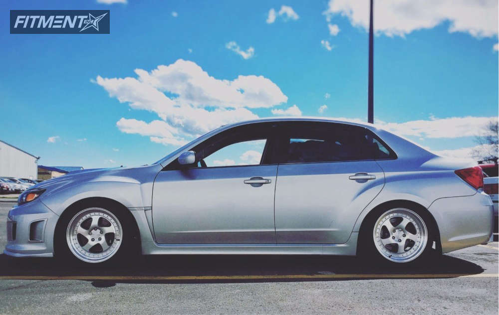 2011 Subaru Impreza WRX with 17x8.5 ESR Sr02 and Barum 215x45 on ...