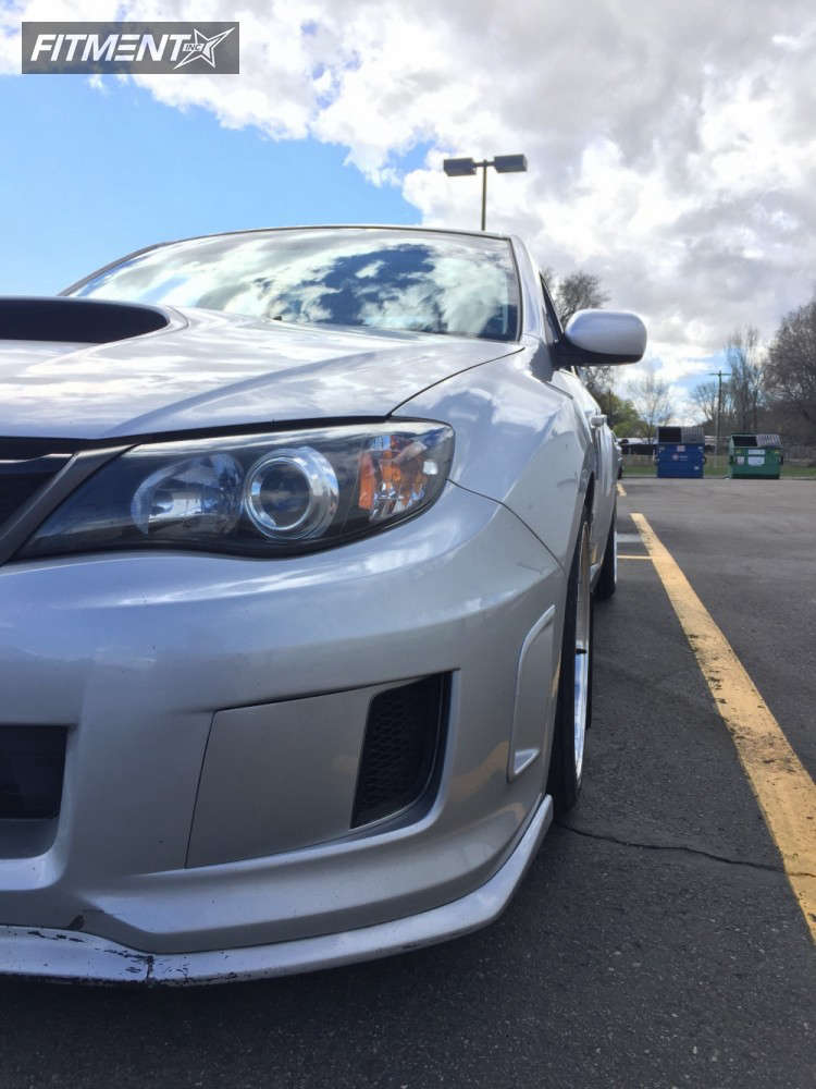 2011 Subaru Impreza WRX with 17x8.5 ESR Sr02 and Barum 215x45 on ...