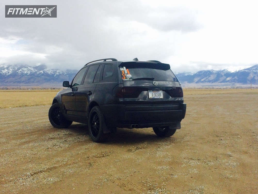 2004 BMW X3 3.0i with 20x8.5 Helo He890 and Hankook 255x45 on Stock ...