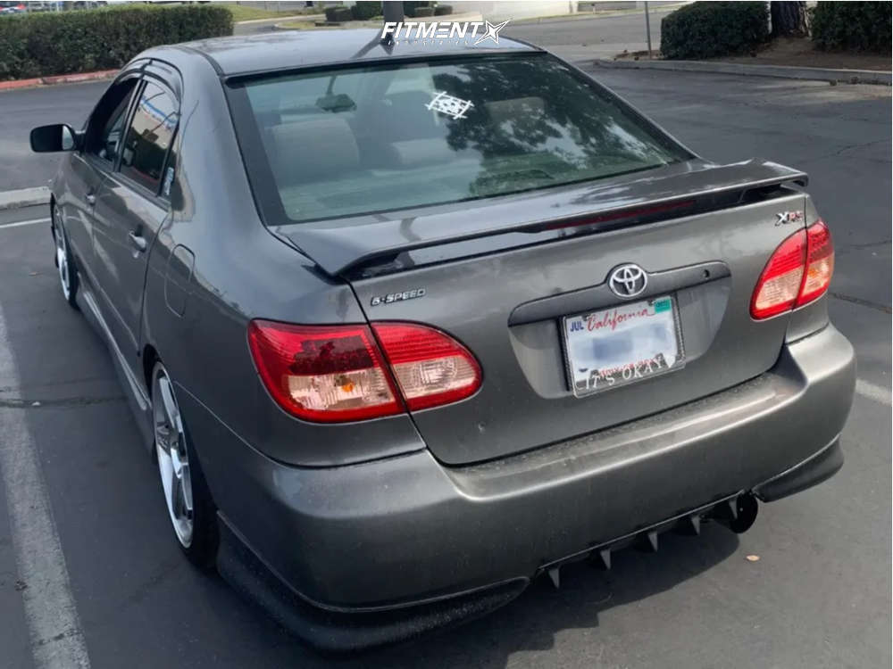 2005 Toyota Corolla XRS with 18x7.5 Enkei Ev5 and Nitto 205x40 on Stock ...