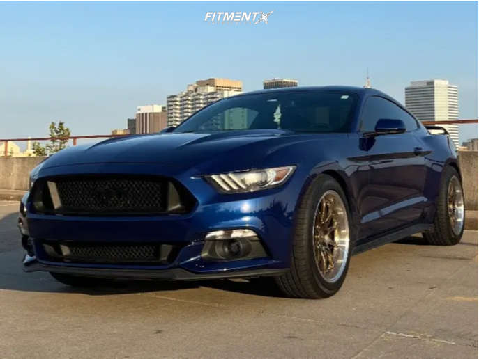 2016 Ford Mustang with 19x9.5 15 Aodhan Ds02 and 275/35R19 Nitto Nt555 ...