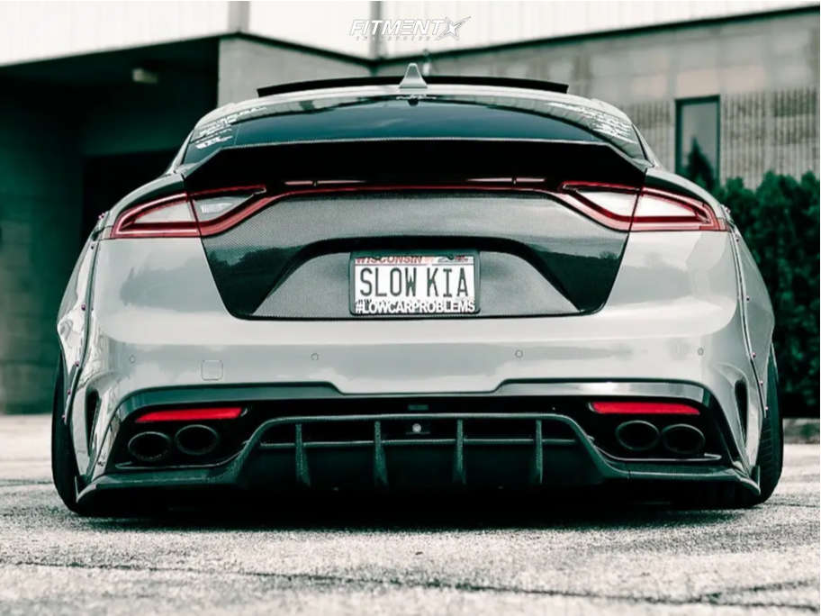 2019 Kia Stinger GT2 with 19x10.5 Esr Forged Classic LP2-R and Falken ...