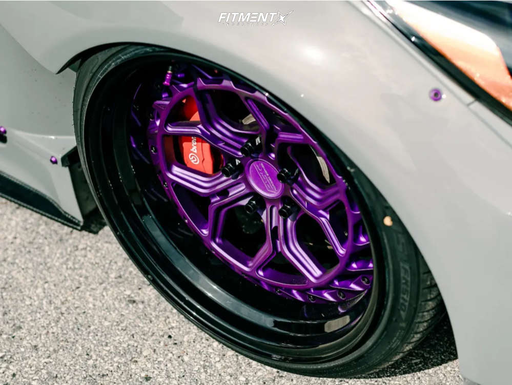 2019 Kia Stinger GT2 with 19x10.5 Esr Forged Classic LP2-R and Falken ...