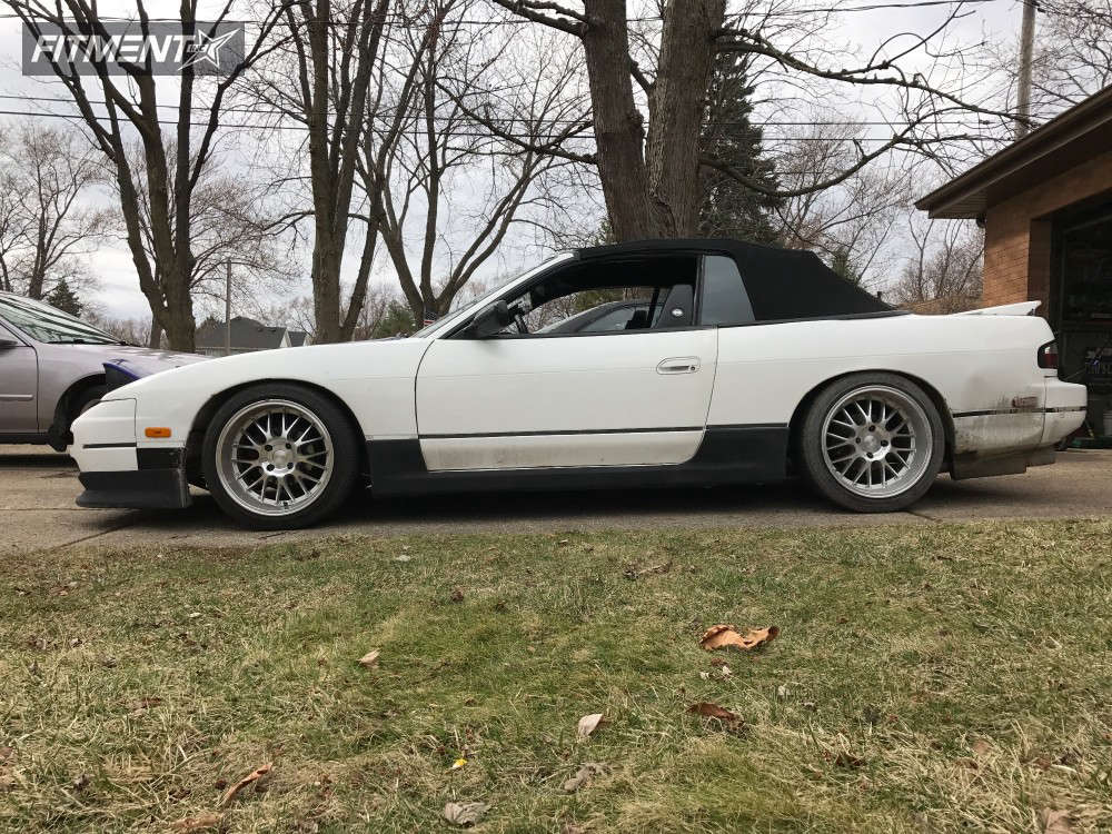 1993 Nissan 240SX SE with 17x9 Square G6 and Michelin 215x45 on ...