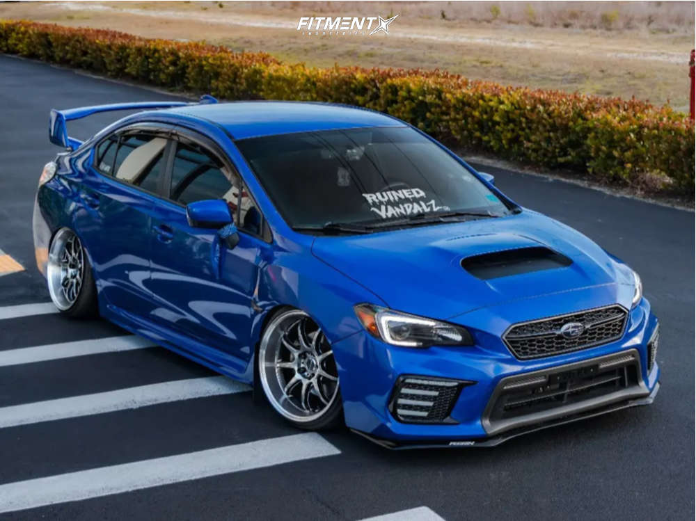 2018 Subaru WRX Base with 19x10.5 Work Emotion D9r and Ironman 215x35 ...