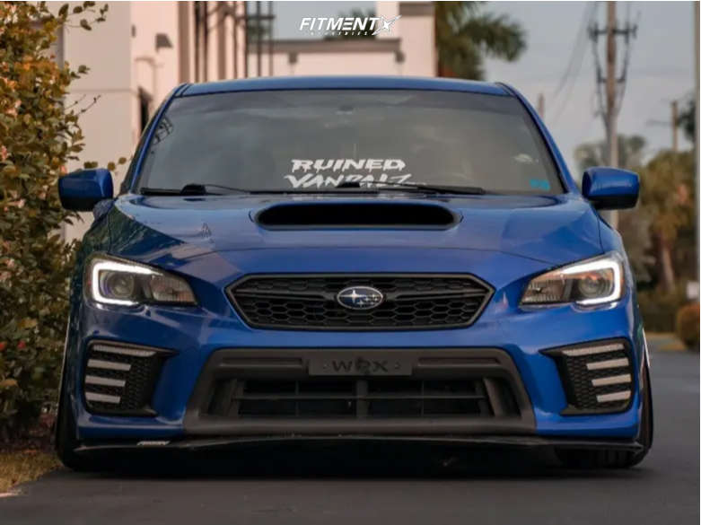 2018 Subaru WRX Base with 19x10.5 Work Emotion D9r and Ironman 215x35 ...