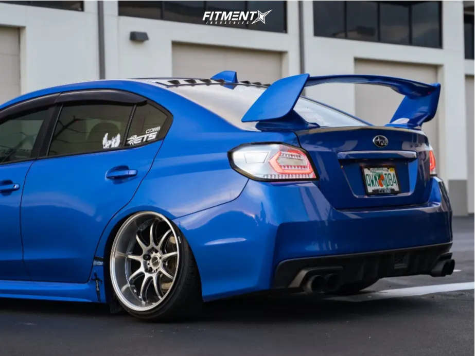 2018 Subaru WRX Base with 19x10.5 Work Emotion D9r and Ironman 215x35 ...