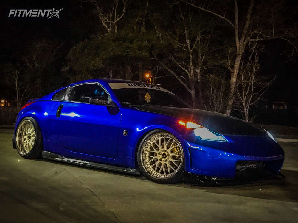 2003 Nissan 350Z Enthusiast with 19x10.5 Work VS XX and Delinte 245x35 ...