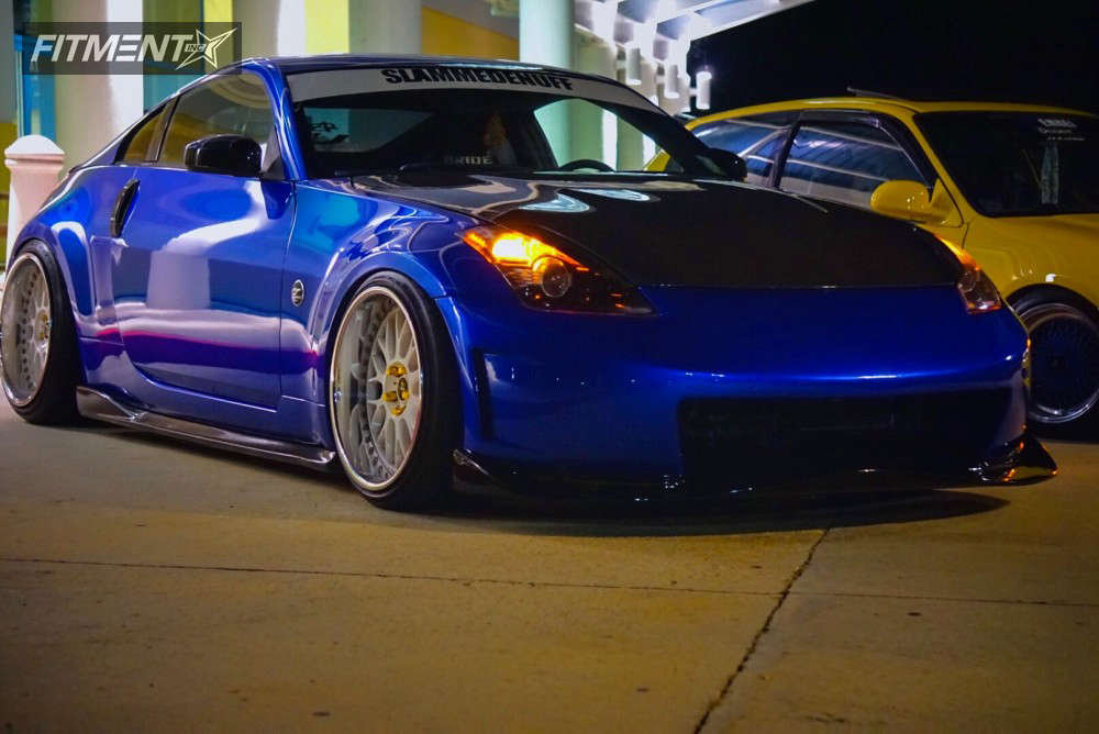 2003 Nissan 350Z Enthusiast with 19x10.5 Work VS XX and Delinte 245x35 ...
