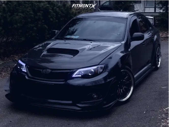 2013 Subaru Impreza WRX STI with 18x9.5 Work Emotion Zr10 and Continental 245x40 on Stock ...