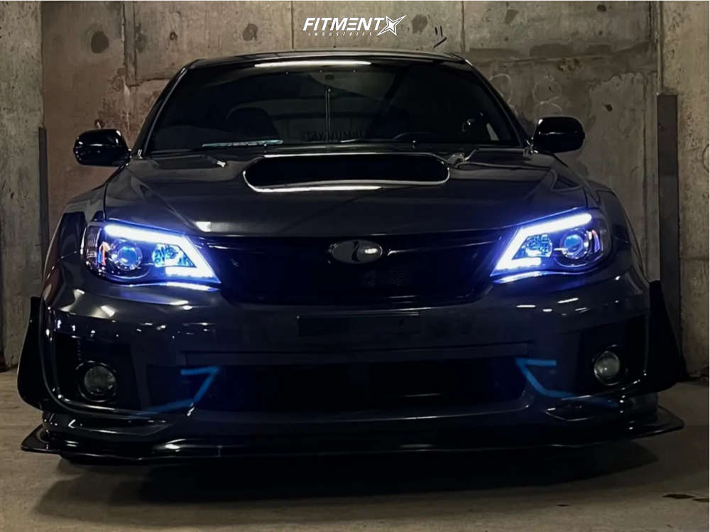 2013 Subaru Impreza WRX STI with 18x9.5 Work Emotion Zr10 and Continental 245x40 on Stock ...