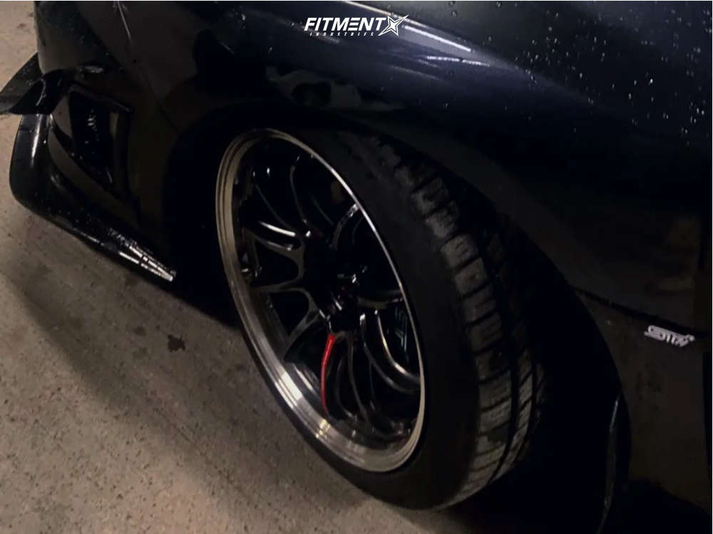 2013 Subaru Impreza WRX STI with 18x9.5 Work Emotion Zr10 and Continental 245x40 on Stock ...