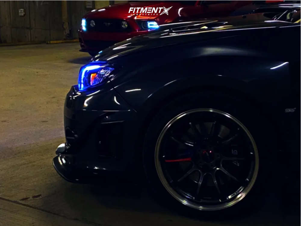 2013 Subaru Impreza WRX STI with 18x9.5 Work Emotion Zr10 and Continental 245x40 on Stock ...