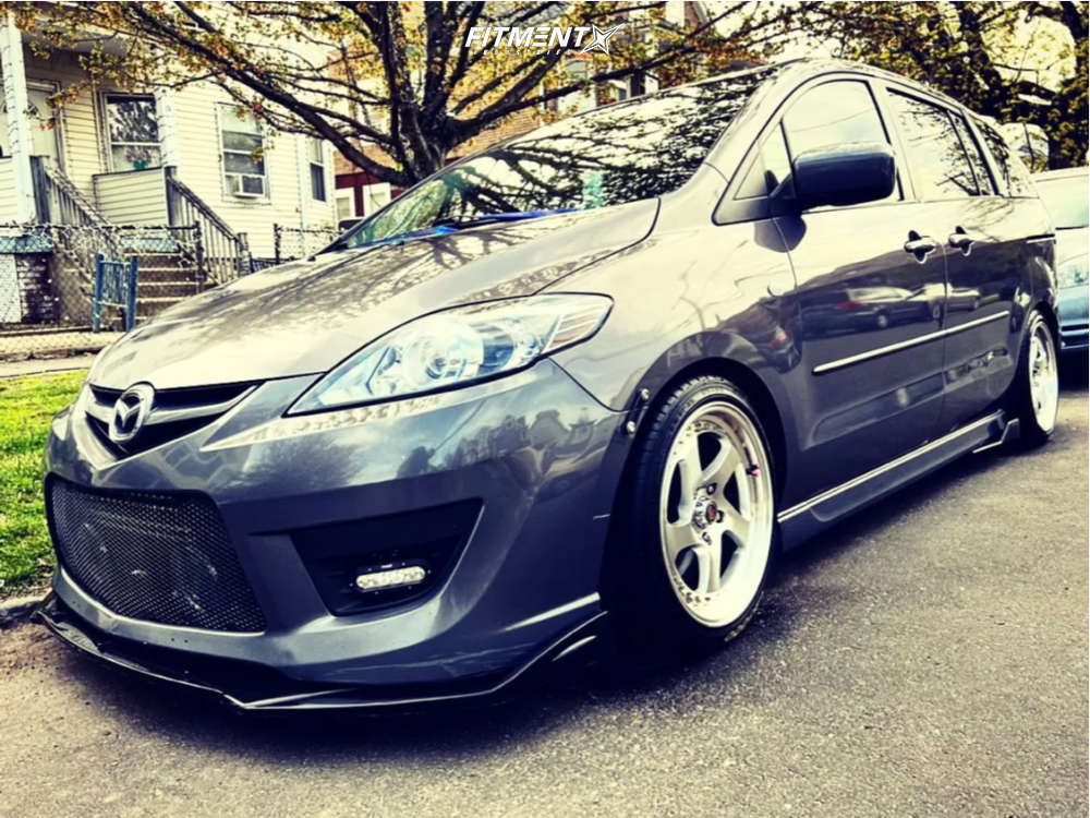 2008 Mazda 5 Touring with 17x8.5 ESR Sr02 and Ohtsu 215x40 on Coilovers | 2254721 | Fitment ...
