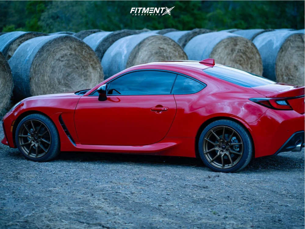 2022 Toyota GR86 Base with 18x8.5 Option Lab R716 and Vercelli 225x40 on Stock Suspension ...