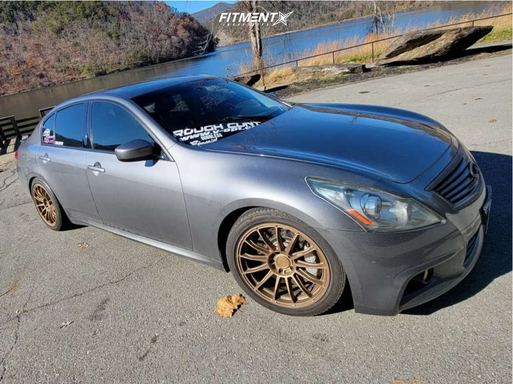 2012 INFINITI G37 Sport with 18x9.5 Motegi Mr148 and Bridgestone 265x40 ...