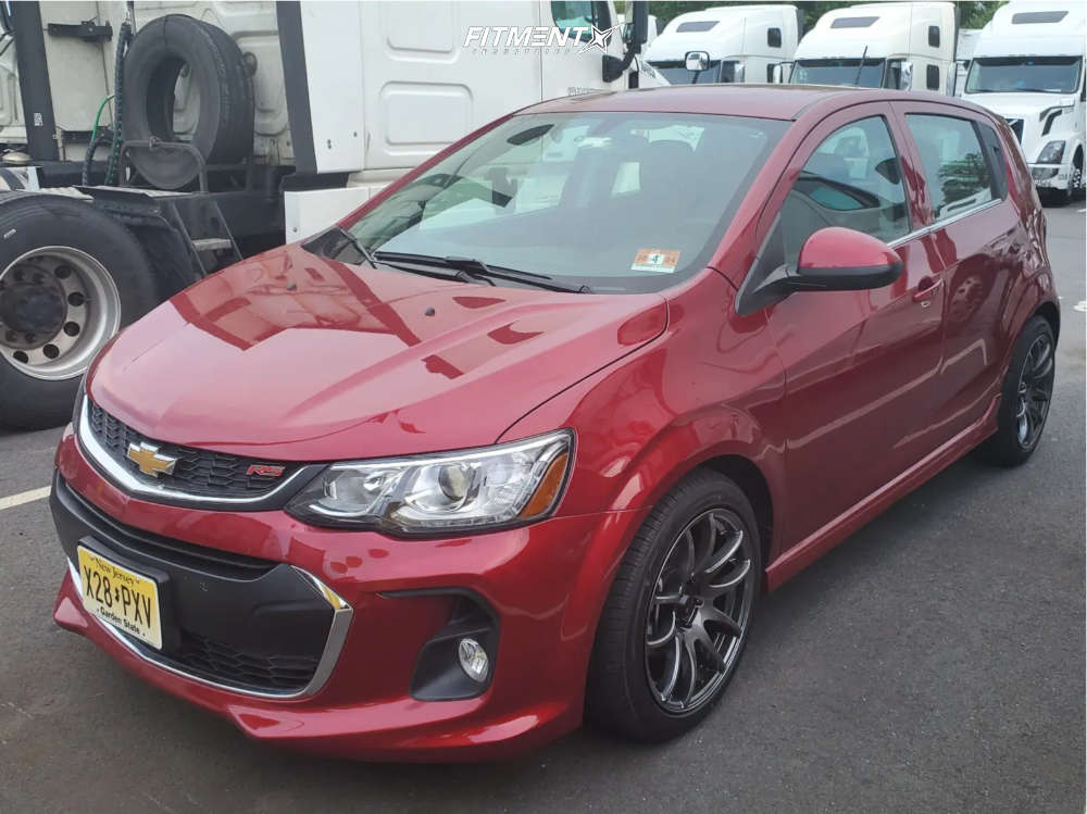 2017 Chevrolet Sonic LT with 17x8 Vors Tr4 and Nika 205x50 on Stock ...