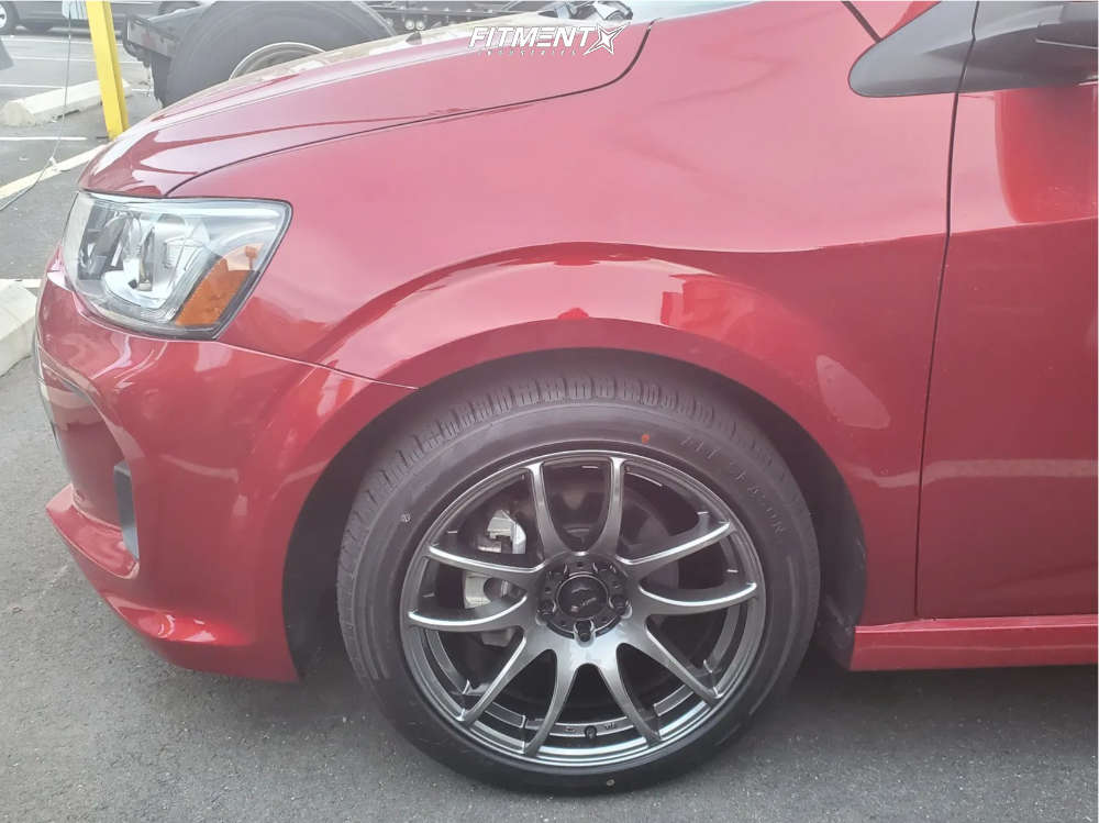 2017 Chevrolet Sonic LT with 17x8 Vors Tr4 and Nika 205x50 on Stock ...