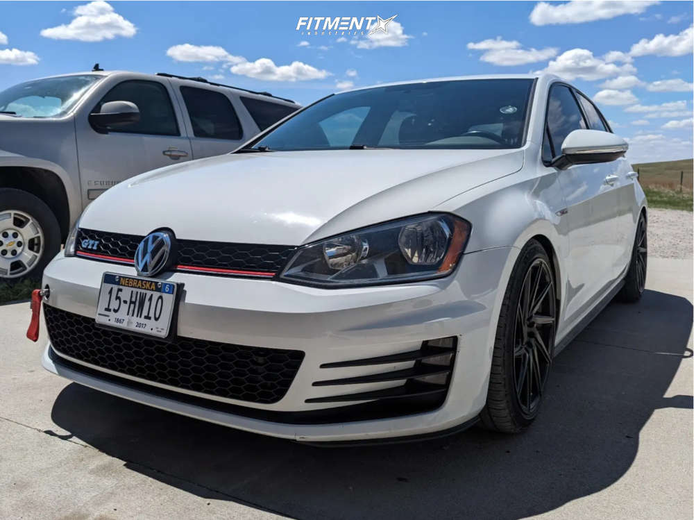 2015 Volkswagen GTI S with 18x8.5 F1R F29 and Michelin 225x40 on ...