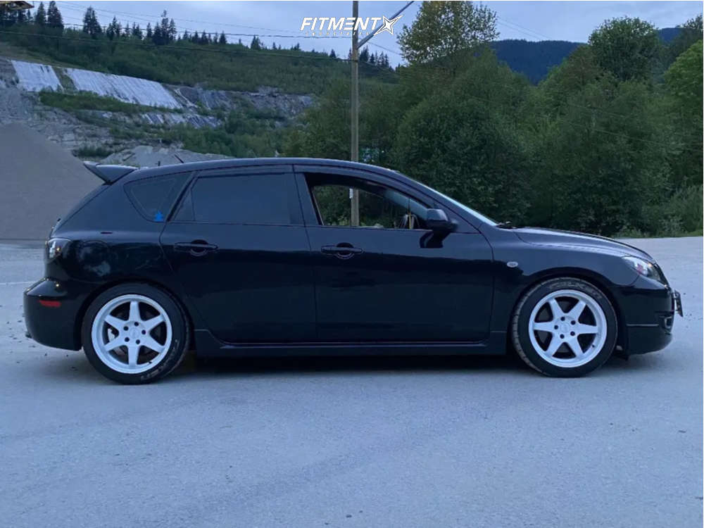 2008 Mazda 3 Mazdaspeed with 17x8.5 ESR Sr07 and Falken 225x45 on ...