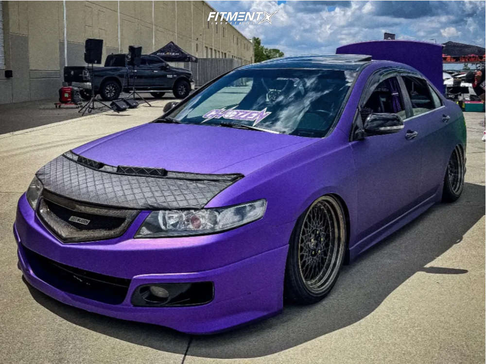 2007 Acura TSX Base with 18x9.5 JNC Jnc031 and Vercelli 235x40 on Air ...
