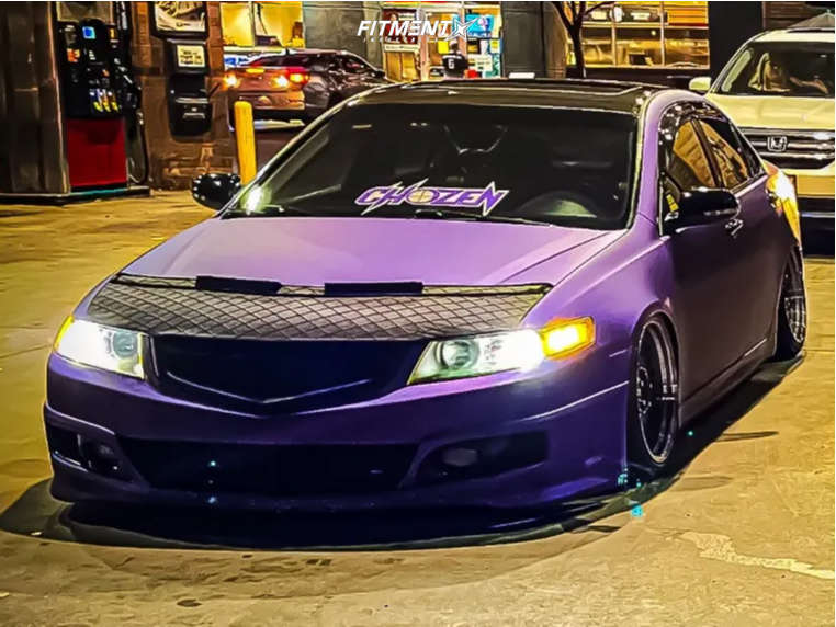 2007 Acura TSX Base with 18x9.5 JNC Jnc031 and Vercelli 235x40 on Air ...