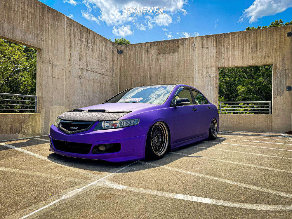 2007 Acura TSX Base with 18x9.5 JNC Jnc031 and Vercelli 235x40 on Air ...