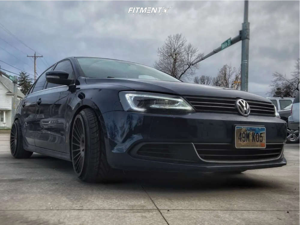 2013 Volkswagen Jetta TDI Premium with 18x9.5 Rotiform Ind-t and Nitto ...