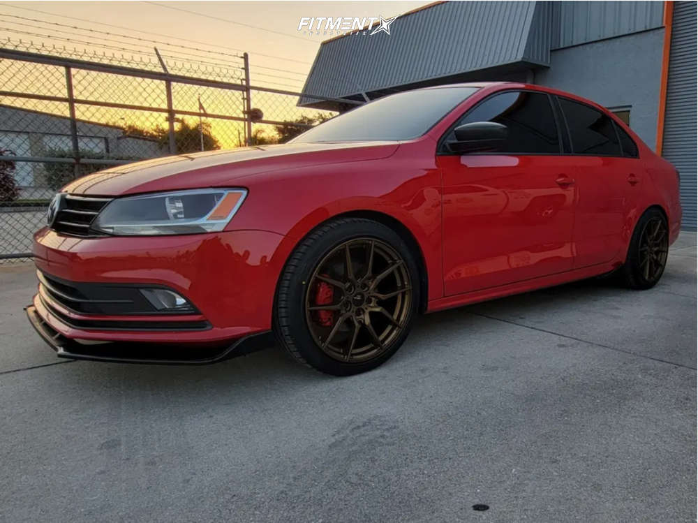 2016 Volkswagen Jetta Sport with 18x8.5 Option Lab R716 and Lexani ...