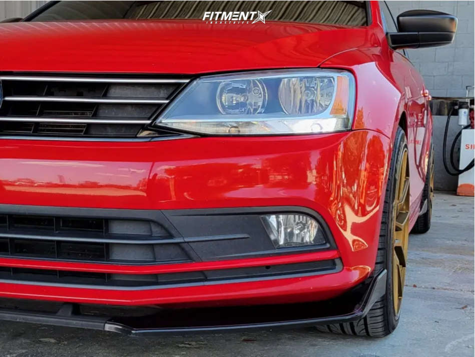 2016 Volkswagen Jetta Sport with 18x8.5 Option Lab R716 and Lexani ...