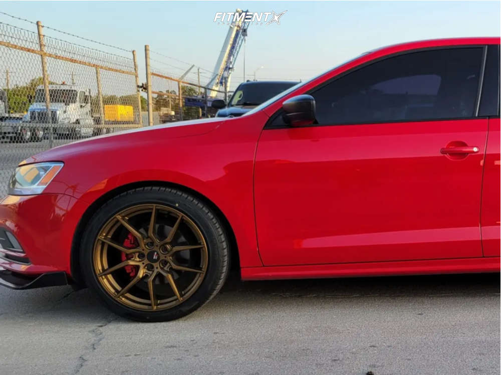 2016 Volkswagen Jetta Sport with 18x8.5 Option Lab R716 and Lexani ...