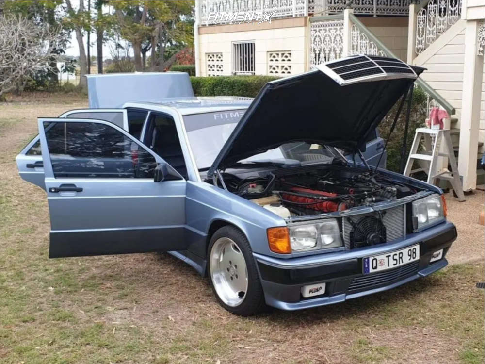 1990 Mercedes-Benz 190E 2.6 with 17x8 Alzor 803 and GT Radial 215x45 on ...