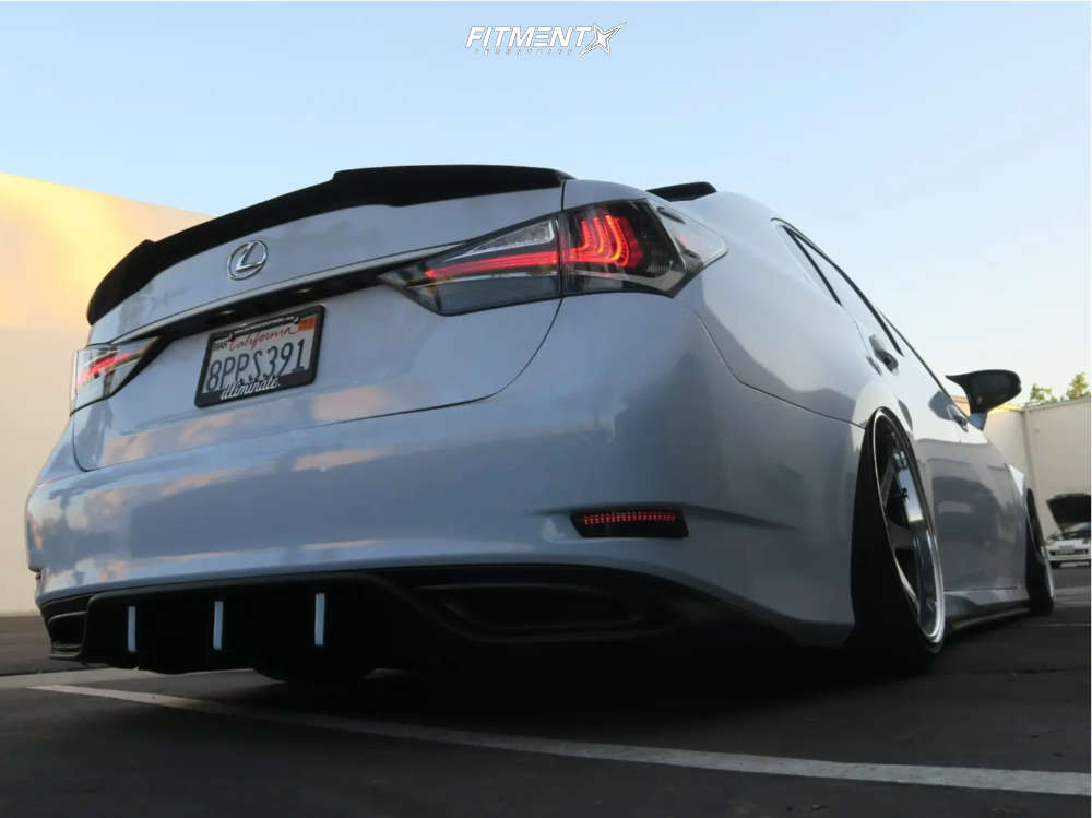 2019 Lexus GS350 F Sport with 19x9.5 Volk Te37 and Lexani 225x35 on Air ...