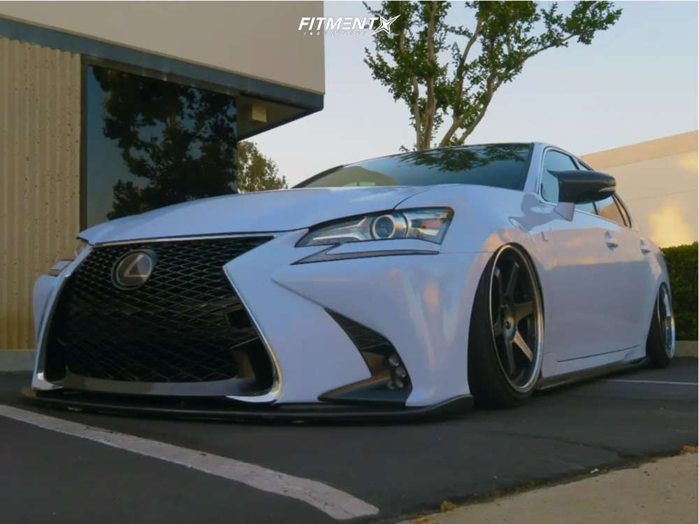 2019 Lexus GS350 F Sport with 19x9.5 Volk Te37 and Lexani 225x35 on Air ...